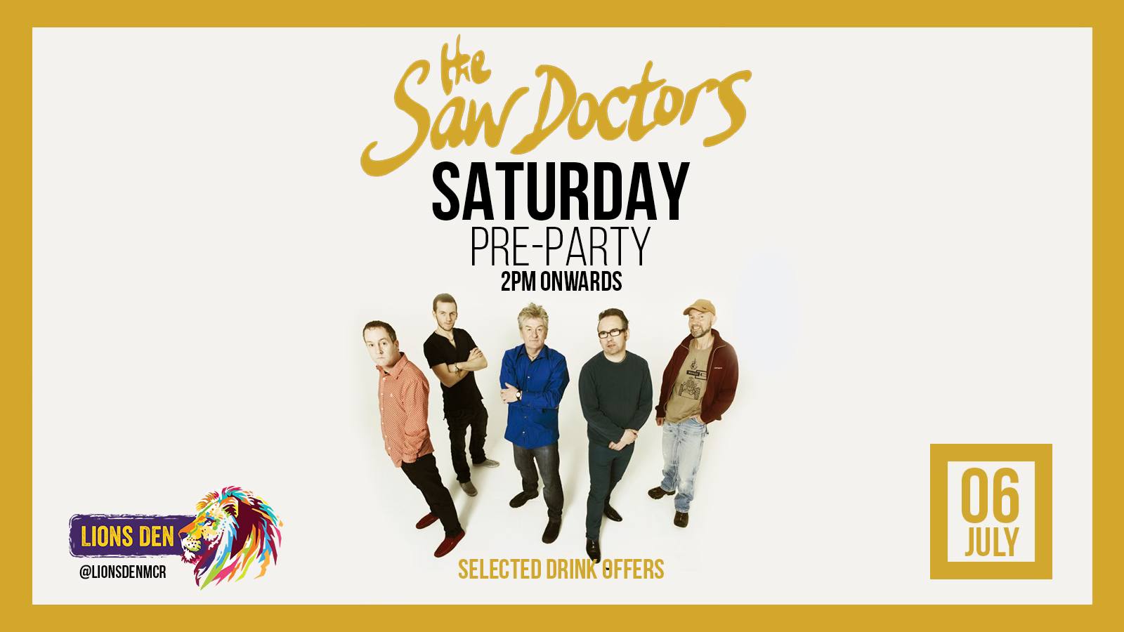 The Saw Doctors Pre Party At Lions Den - Great Northern, Manchester